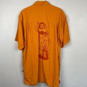 Mad Gringo | Shirts | Nwt Mad Gringo Mens Orange Hawaiian Hula Short ...